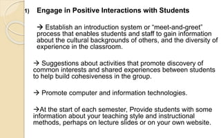 The inclusive and multicultural classroom | PPTX