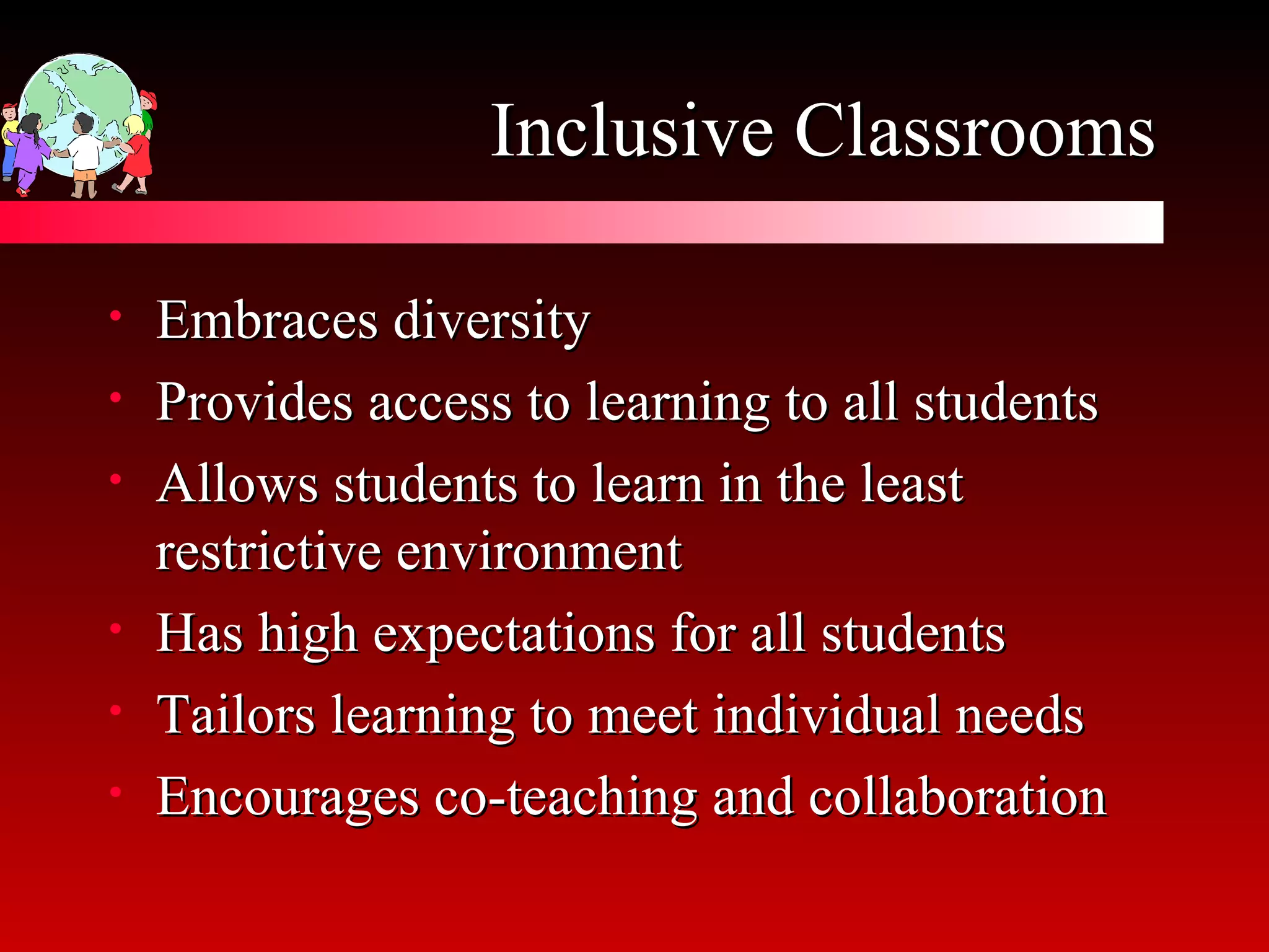The Inclusive Classroom | PPT