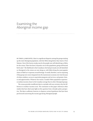 The income gap between aboriginal peoples and the rest of canada | PDF