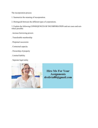 The incorporation process 1- Summerize the meaning of incorporation-.pdf