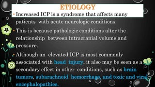 Nursing management client with Increased intracranial pressure ( ICP ...