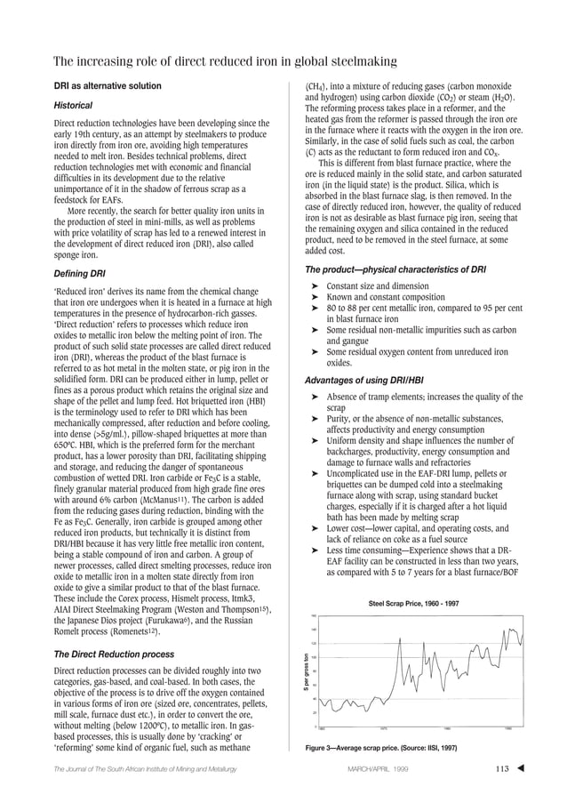 The increasing role of direct reduced iron (DRI) in global steelmaking ...