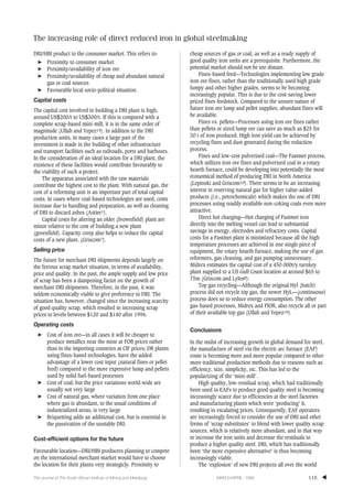 The increasing role of direct reduced iron (DRI) in global steelmaking ...