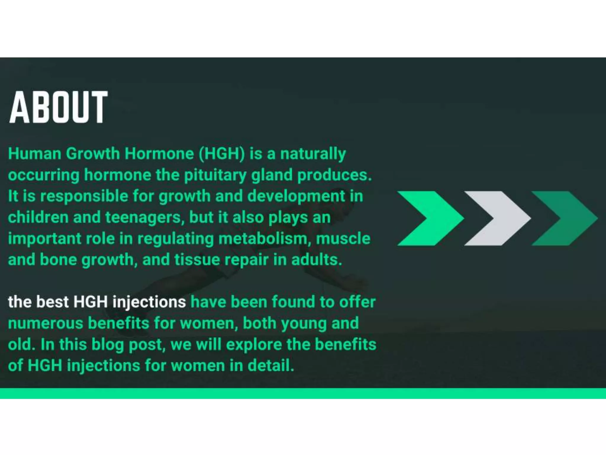 The Incredible Benefits of HGH Injections for Women | PPTX