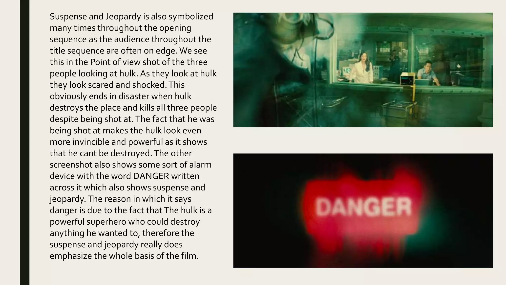 The incredible hulk Analysis | PPTX