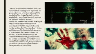 The incredible hulk Analysis | PPTX