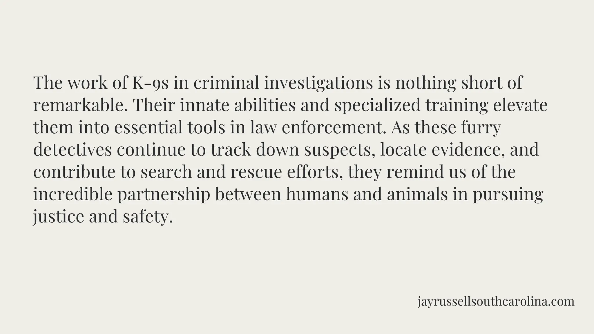 The Incredible Work of K-9s in Criminal Investigations.pdf
