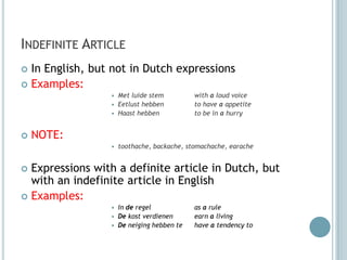 The indefinite article | PPTX