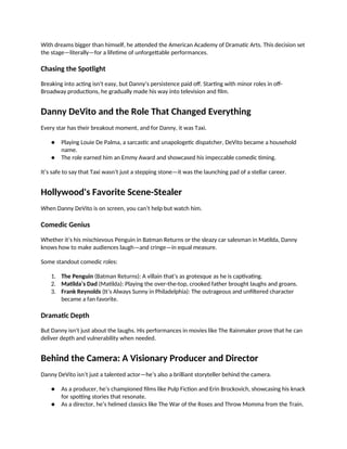 The Indelible Charm of Danny DeVito_ Hollywood's Unlikely Hero.docx