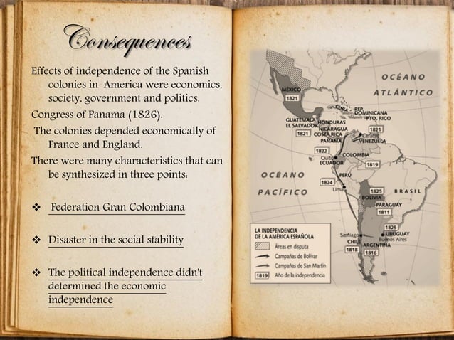 The independence of the spanish colonies in america excelente1! | PDF