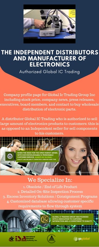 The Independent Distributors and Manufacturer of Electronics | PDF