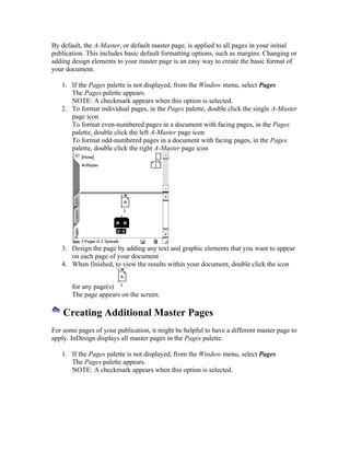 The InDesign Tutorials | PDF
