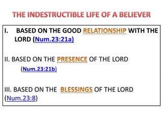 The indestructible life of a believer ppt | PPTX | Christianity ...