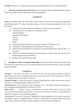 The Indian Penal Code. | PDF