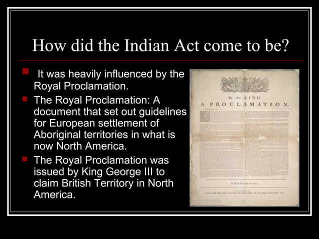 The indian act nataliya yatsenko | PPT