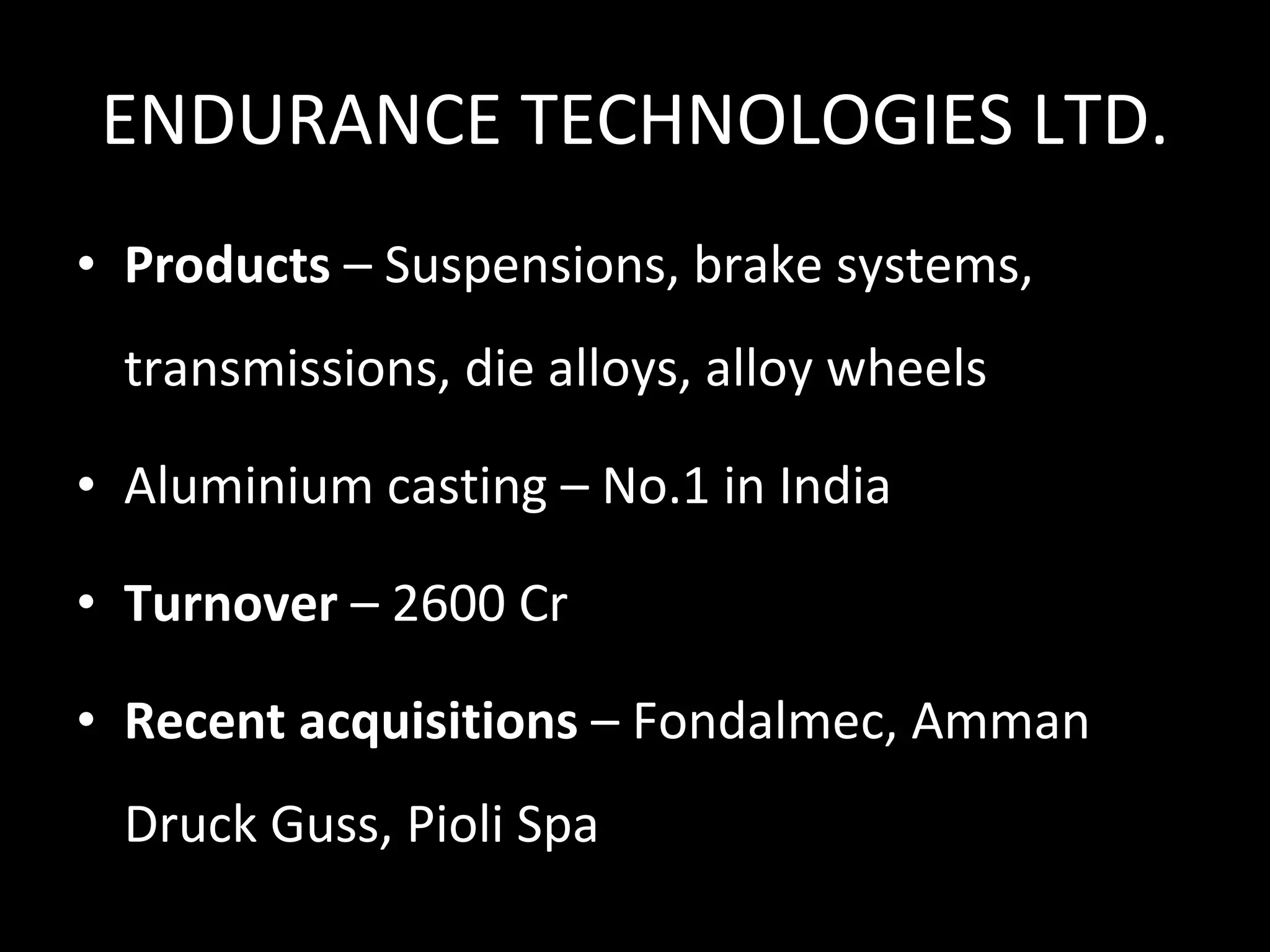 The Indian Auto Components Industry Latest | PPT
