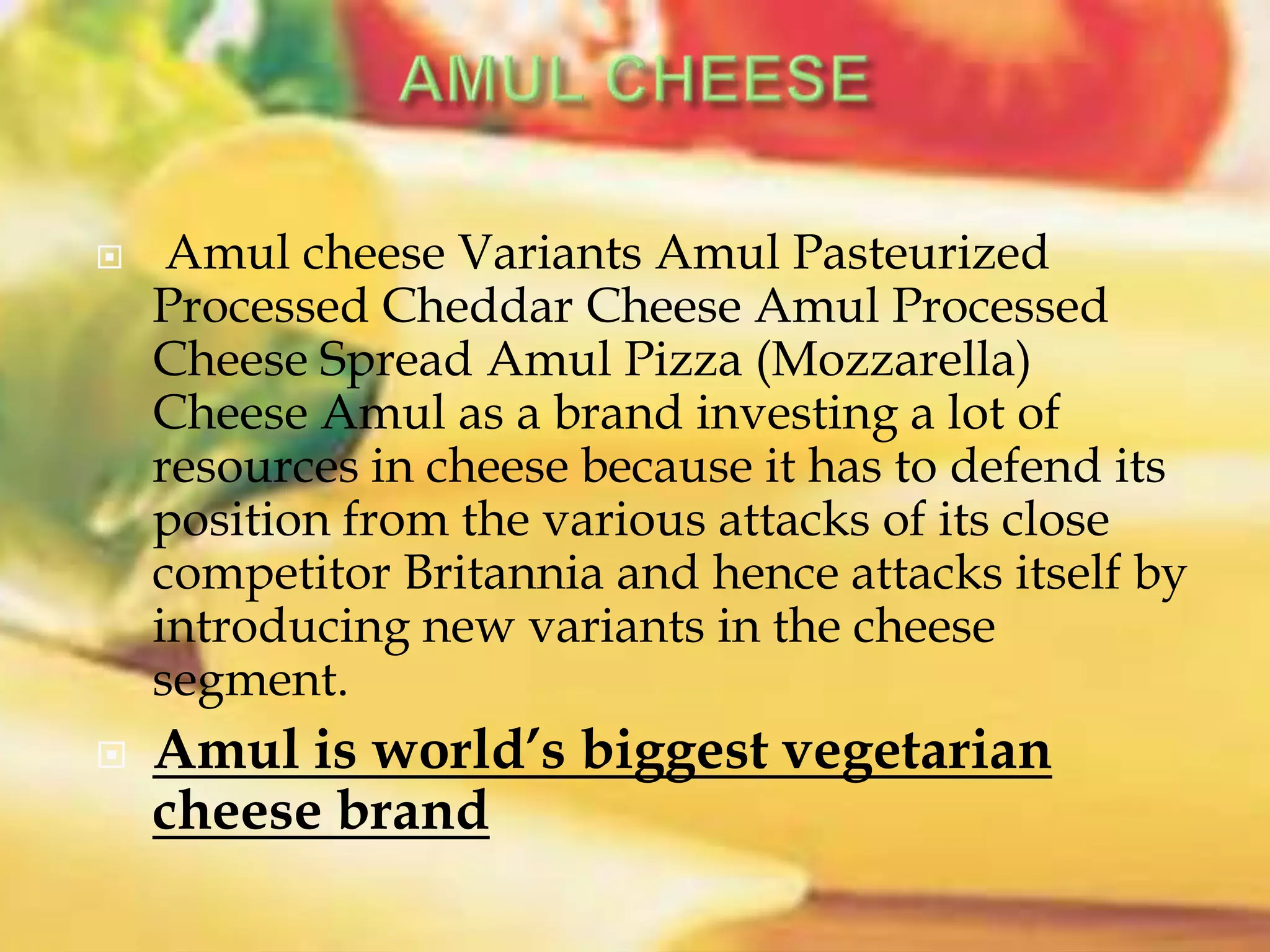 The indian cheese market | PPTX
