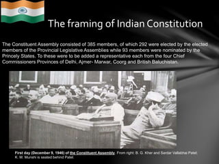 The indian constitution | PPTX