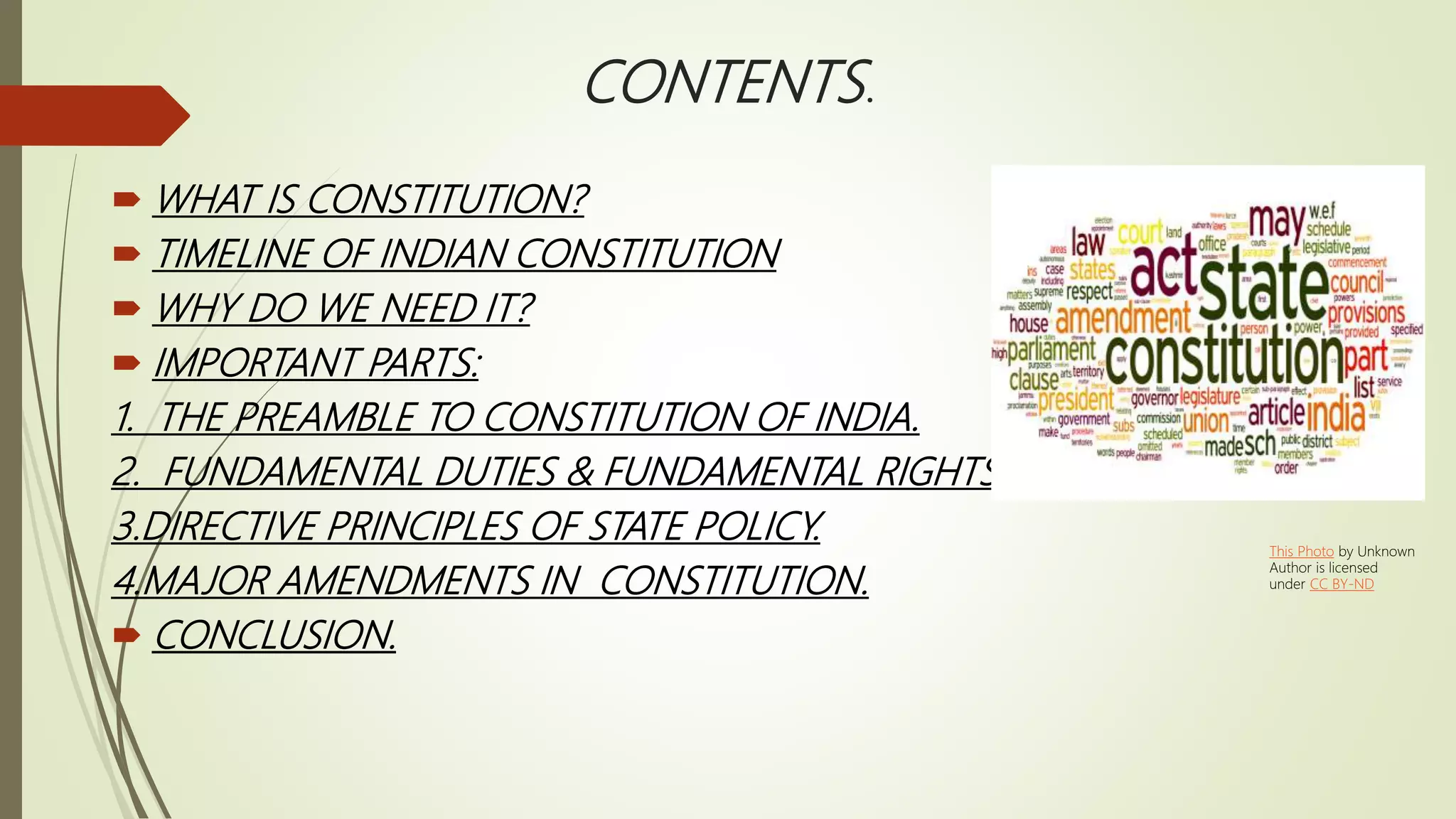 THE INDIAN CONSTITUTION PREAMBLE FUNDAMENTAL DUTIES AND RIGHTS_082904.pptx