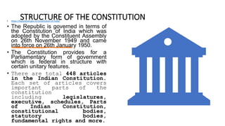 THE INDIAN CONSTITUTION _ SIGNIFICANT ASPECTS OF POLITICAL PROCESS.pptx