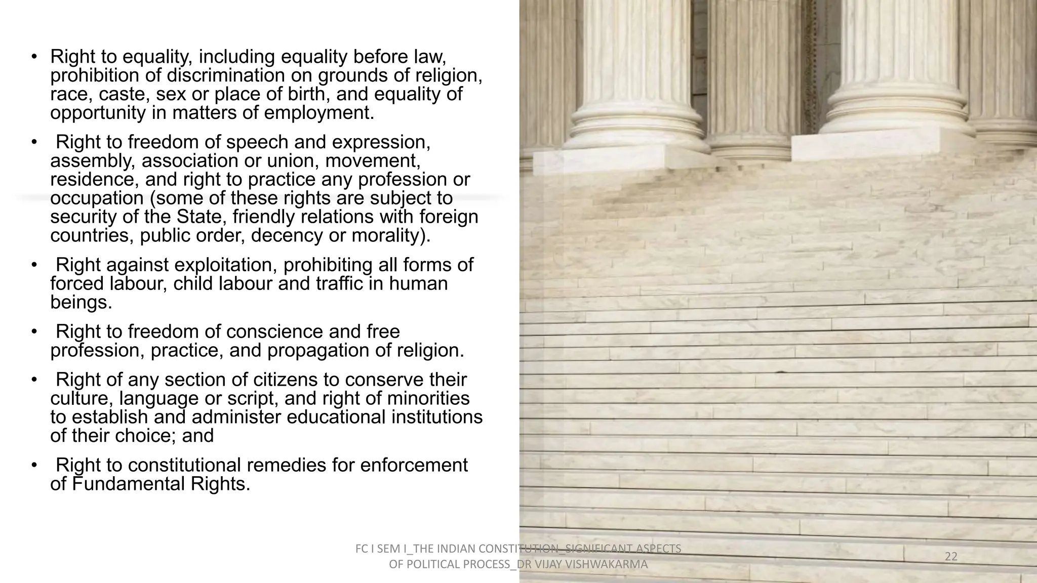 THE INDIAN CONSTITUTION _ SIGNIFICANT ASPECTS OF POLITICAL PROCESS.pptx