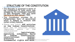 THE INDIAN CONSTITUTION _ SIGNIFICANT ASPECTS OF POLITICAL PROCESS.pptx