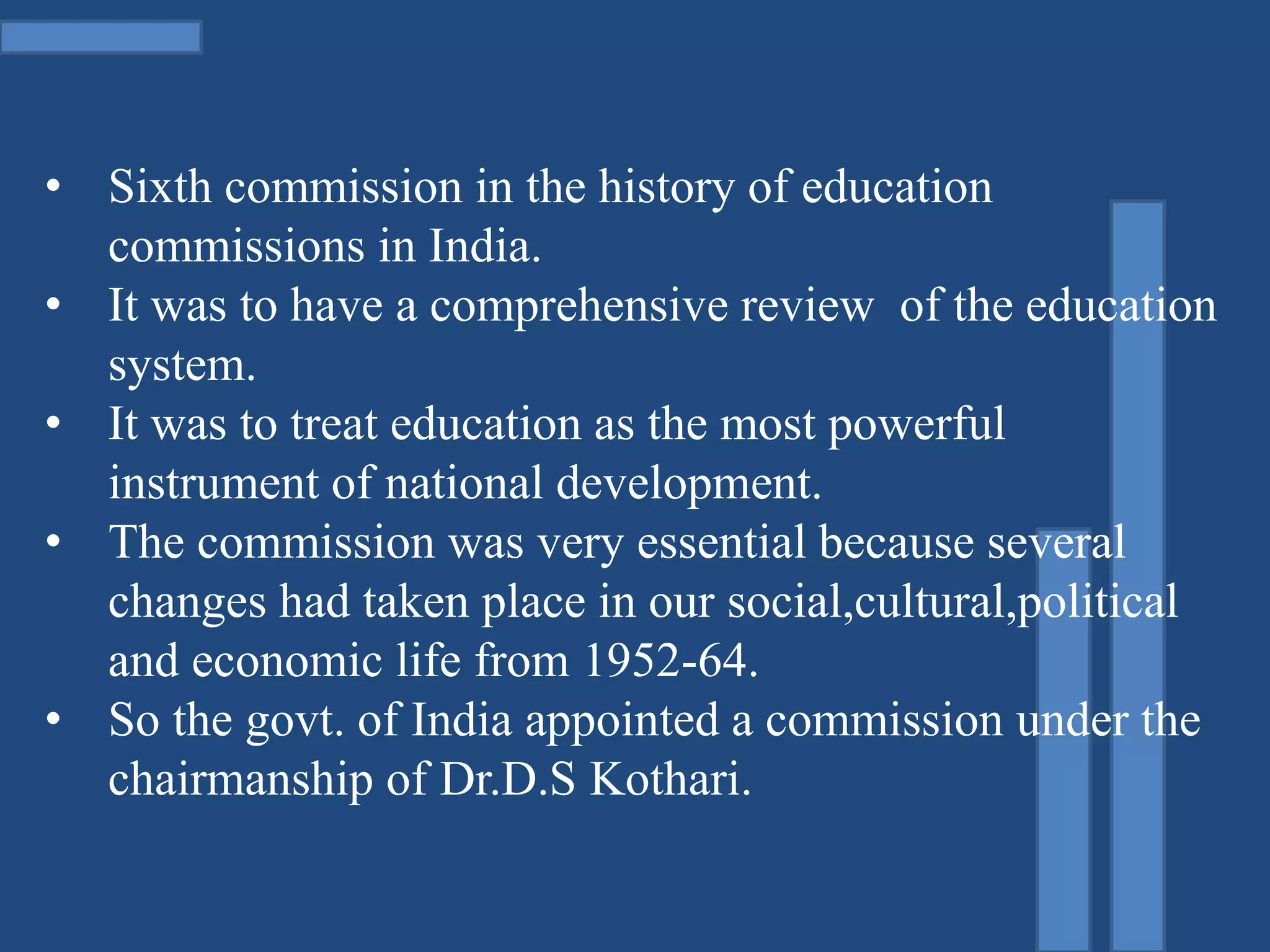 The Indian Education Commission | PPTX