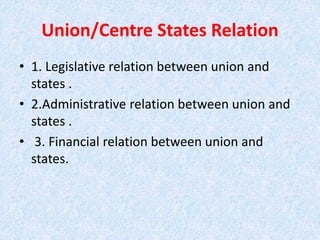 The indian federal system | PPSX