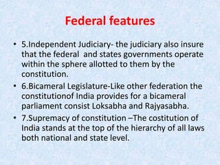 The indian federal system | PPSX