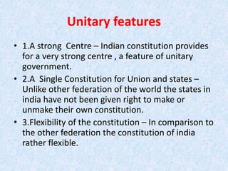The indian federal system | PPSX