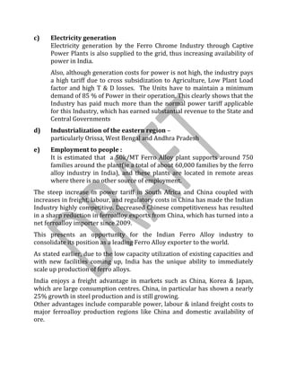The Indian Ferro Alloy Industry | PDF