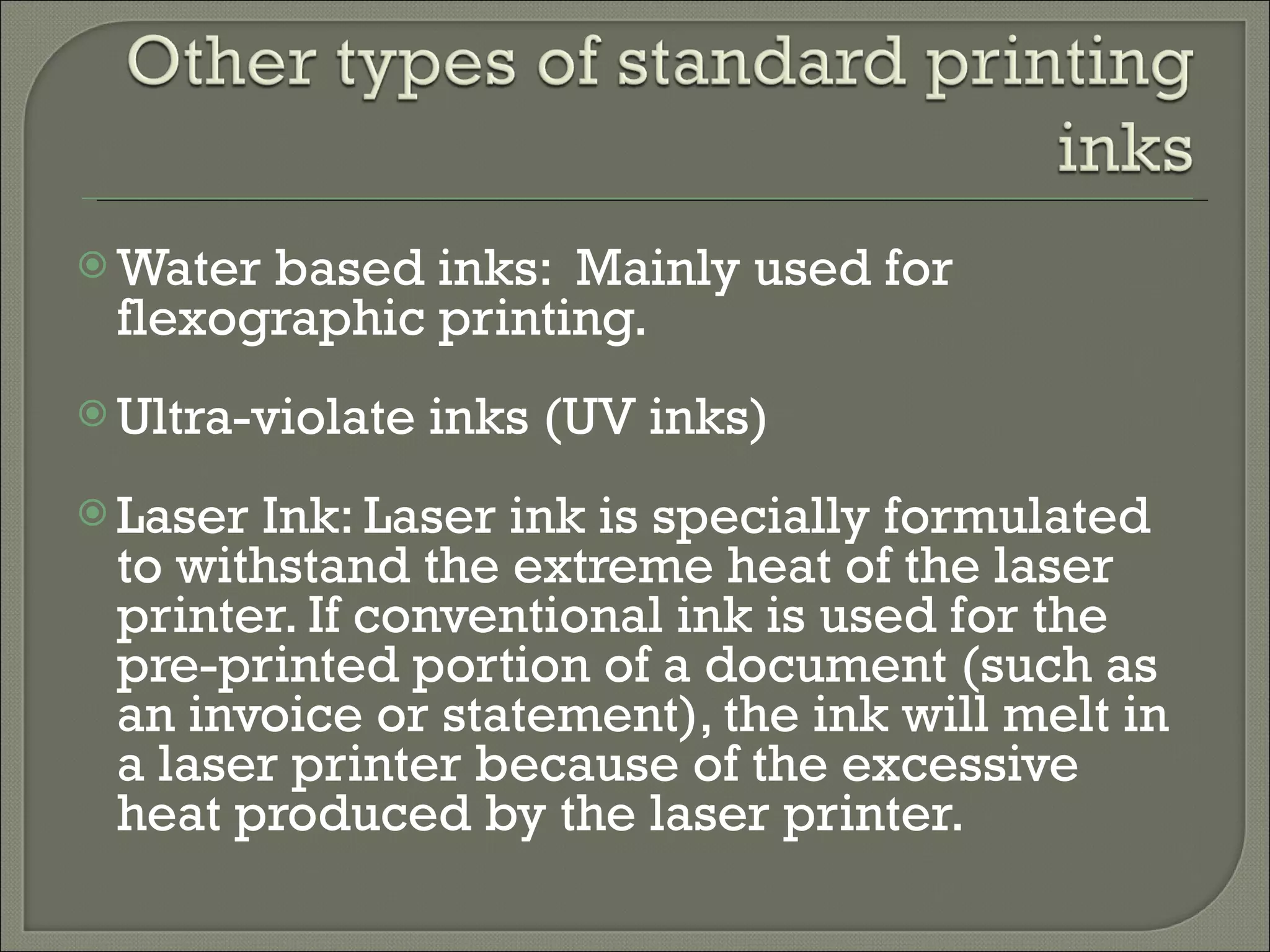The Indian Inks Industry | PPT