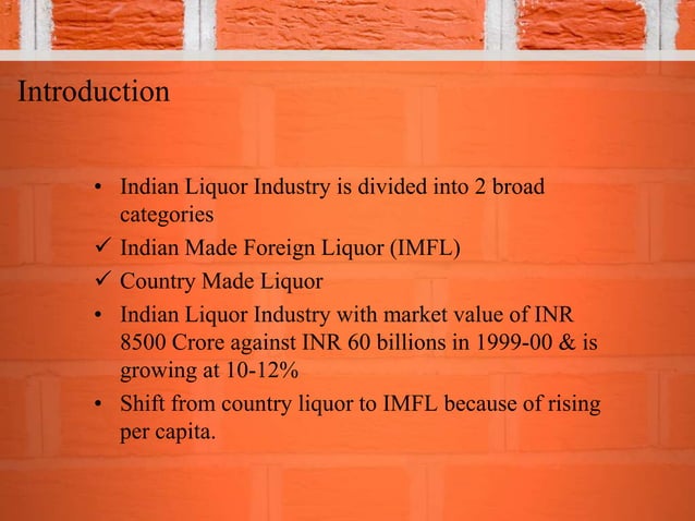The indian liquor industry | PPTX