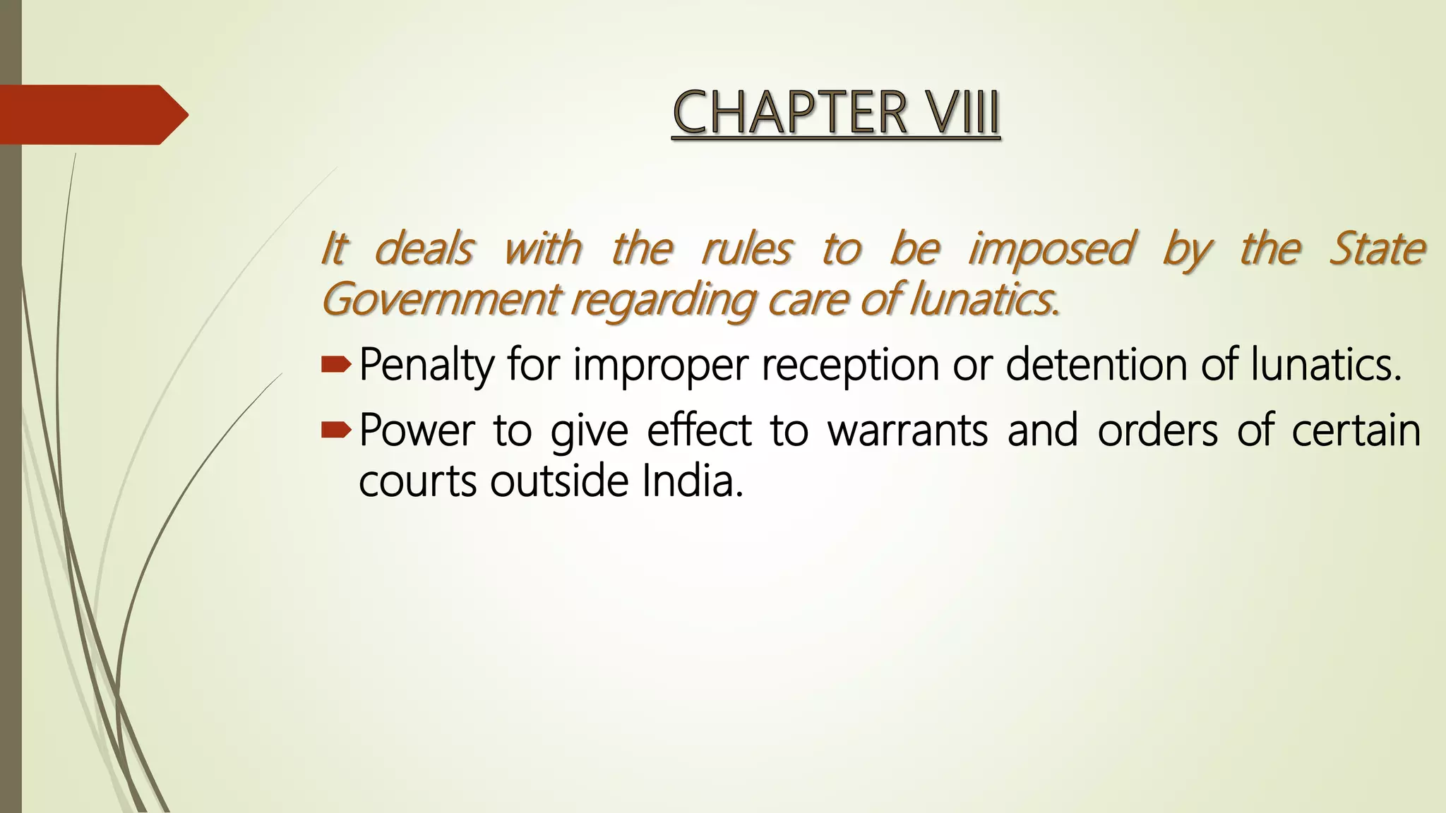 The indian lunacy act(1912) | PPTX