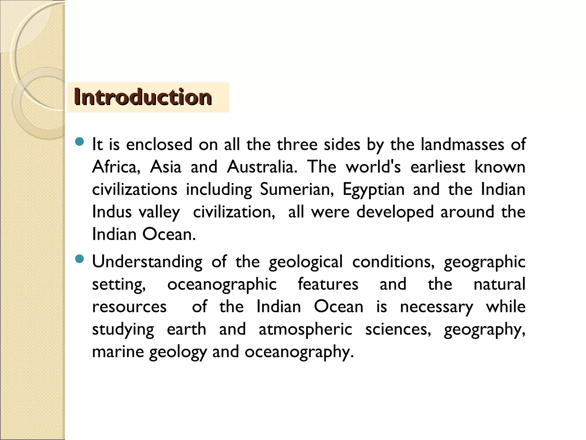 The Indian Ocean | PPT