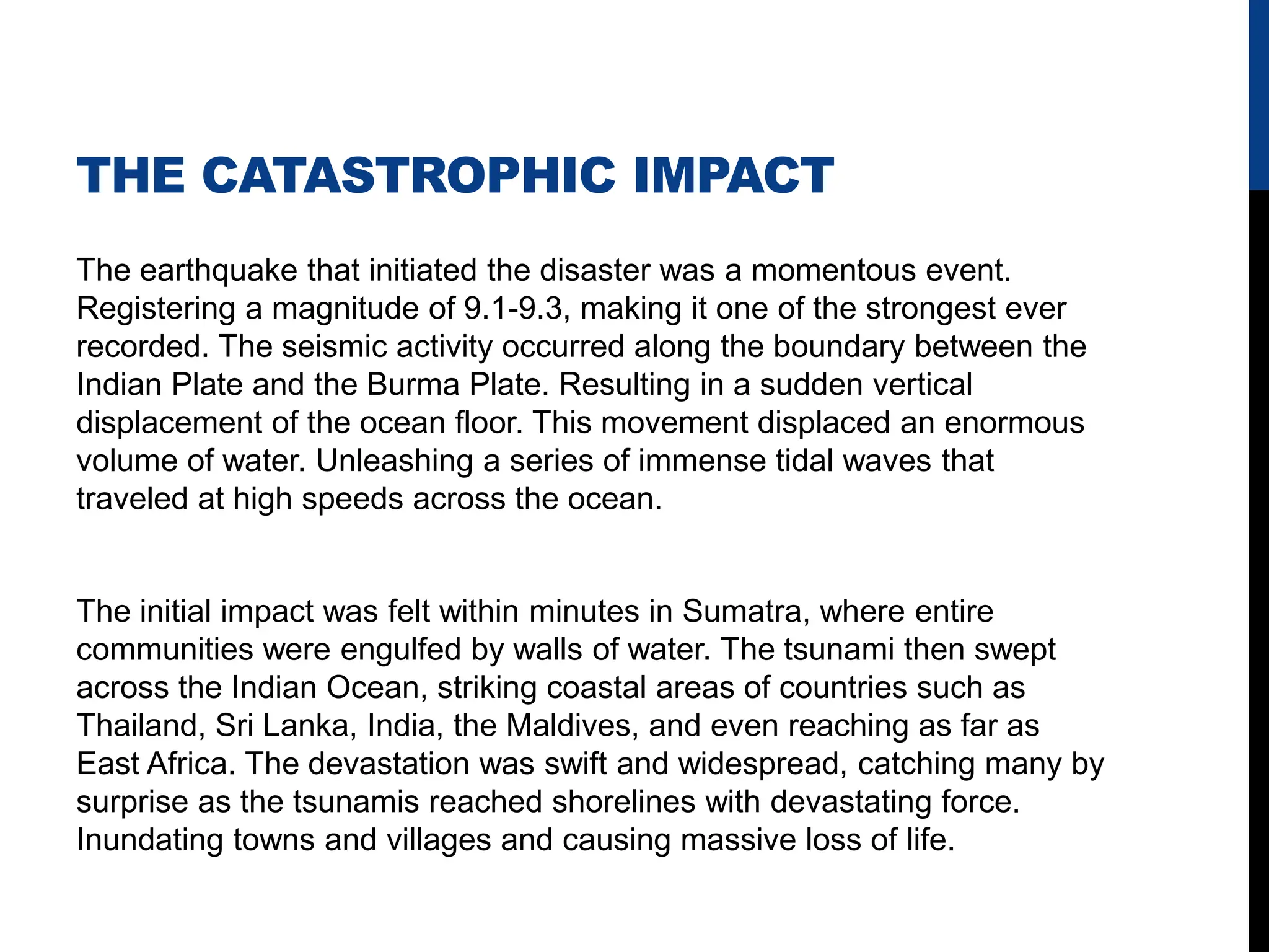 The Indian Ocean Tsunami of 2004 Remembering a Catastrophe.pptx ...