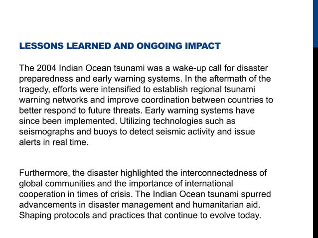 The Indian Ocean Tsunami of 2004 Remembering a Catastrophe.pptx ...