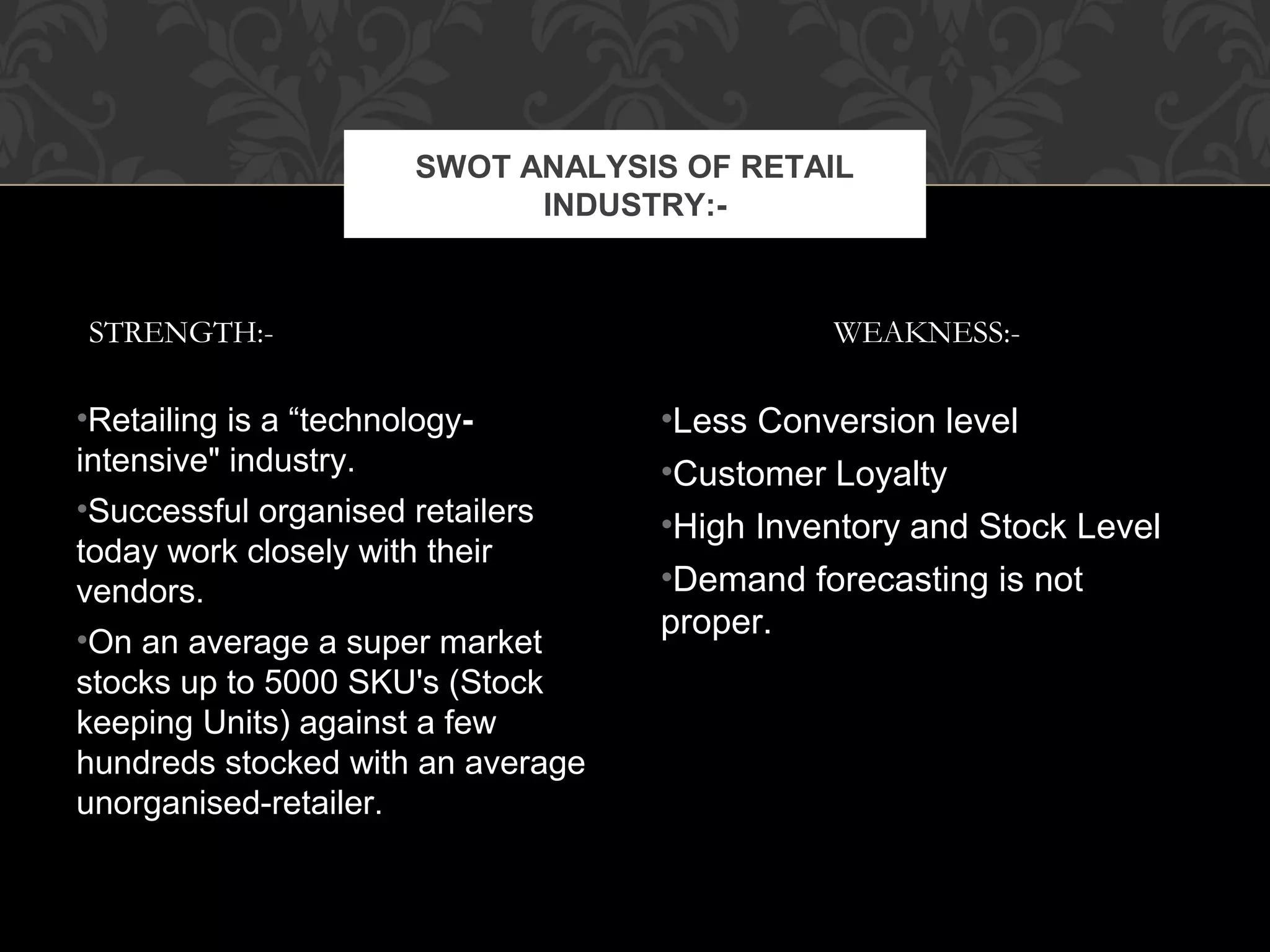 The Retail Industry | PPT