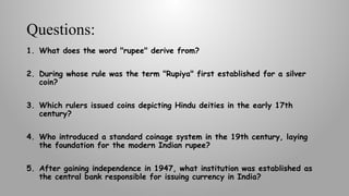 The Indian Rupee sign - social economy project | PPTX
