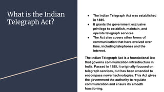 The Indian Telegraph (Amendment) Rules, 2017.pptx | Phone Services ...