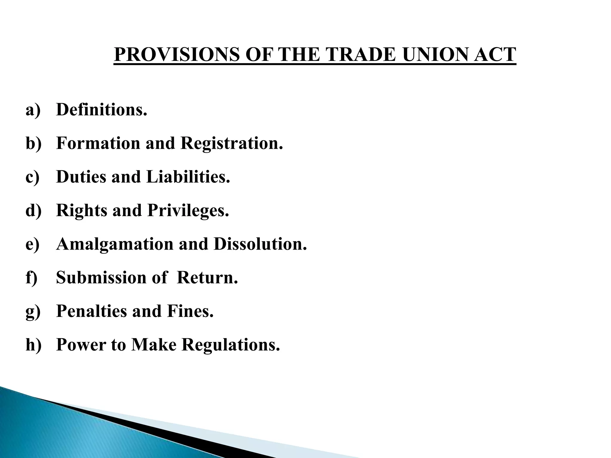 The indian trade union act 1926 | PPTX