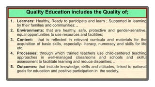 The Indicators of Quality Education | PPTX