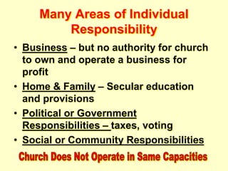 The individual christian and the church | PPTX