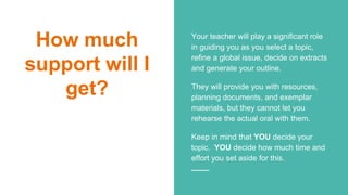 Detailed Powerpoint on the The Individual Oral for the IB | PPTX