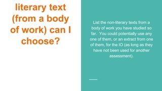 Detailed Powerpoint on the The Individual Oral for the IB | PPTX