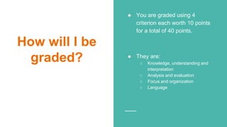 Detailed Powerpoint on the The Individual Oral for the IB | PPTX