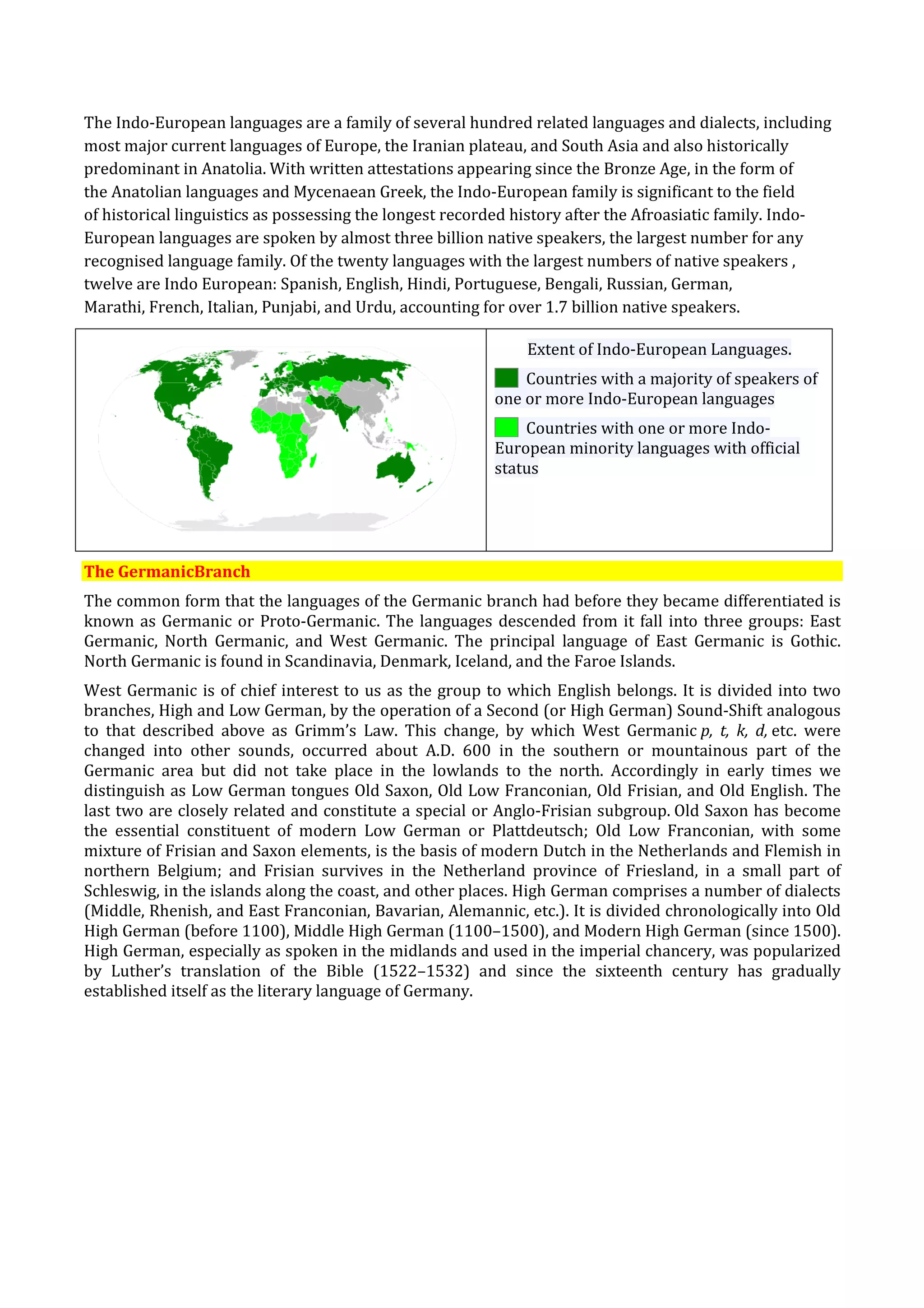 The indo european family of languages | PDF | Programming Languages | Computing