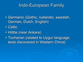 The Indo European Languages | PPT