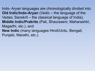 The indo european languages | PPTX