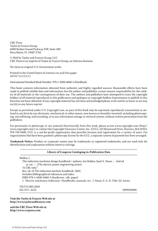 The Induction Machines Design Handbook, Second Edition (Electric Power ...